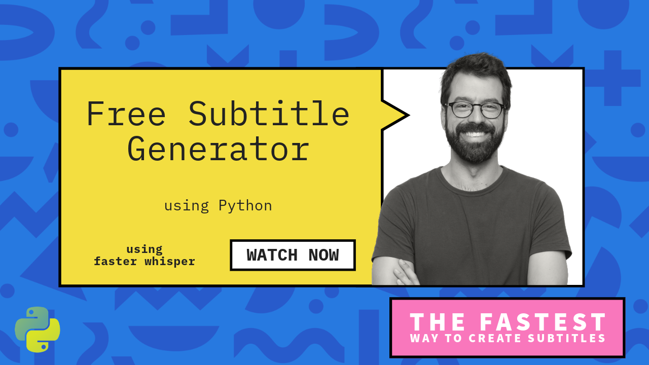 Python Subtitle Generator Faster-Whisper: Create SRT Files Guide